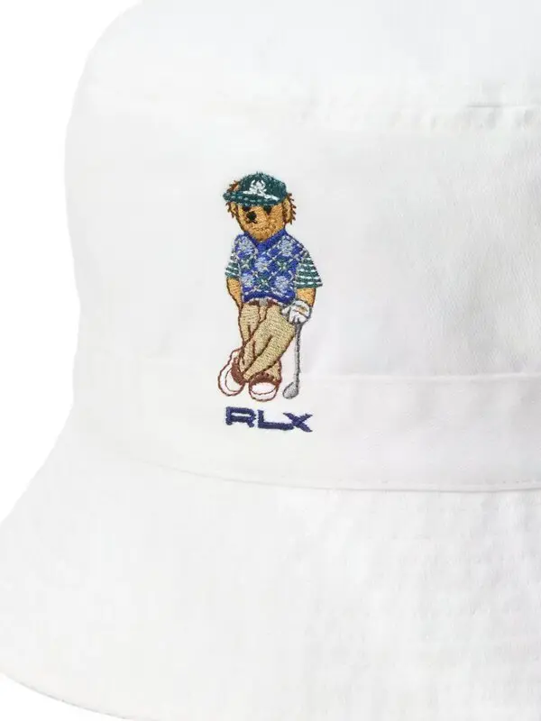 Rlx Ralph Lauren Bear-graphic Bucket Hat