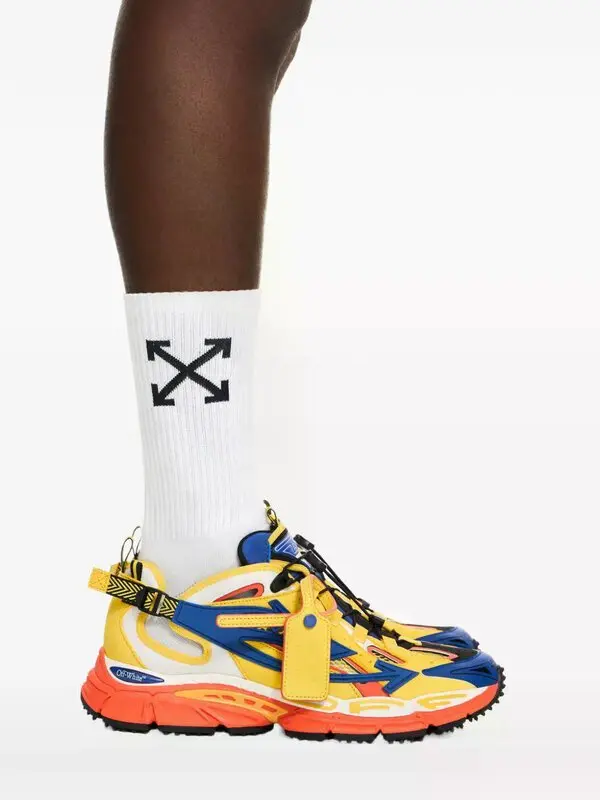 Off-White The Be Right Back" Open Low-top Sneakers - Yellow