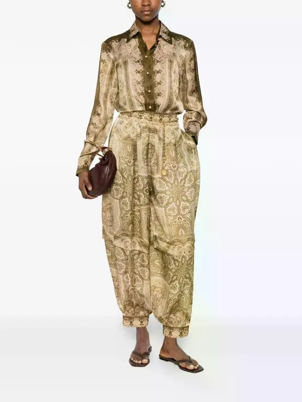Zimmermann Luna Paisley Buttoned Shirt - Green