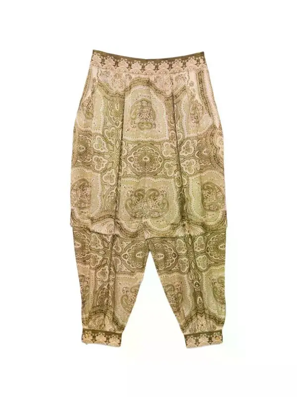 Zimmermann Luna Paisley Print Trousers - Neutrals