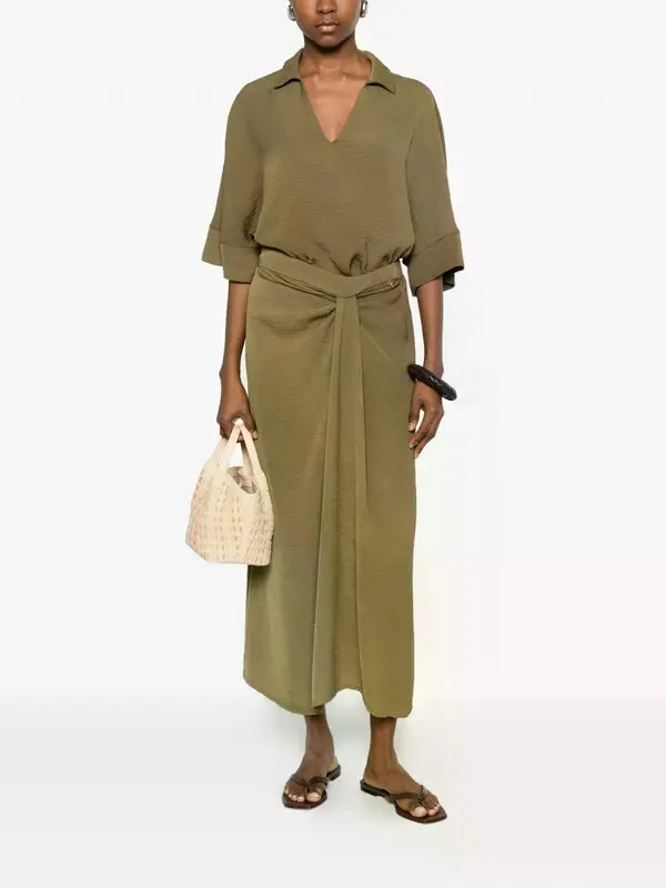 PHILIA LOFT Knot Midi Skirt