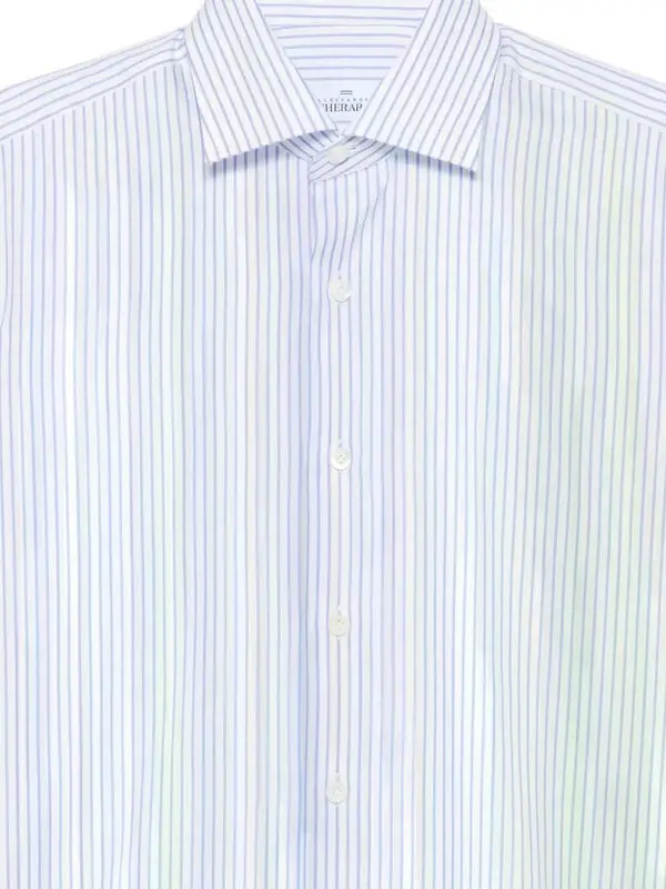 ALESSANDRO GHERARDI Striped Cotton Shirt - White