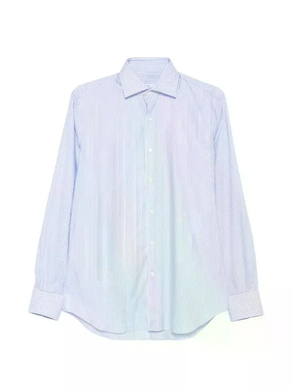 ALESSANDRO GHERARDI Striped Buttoned Shirt - Blue