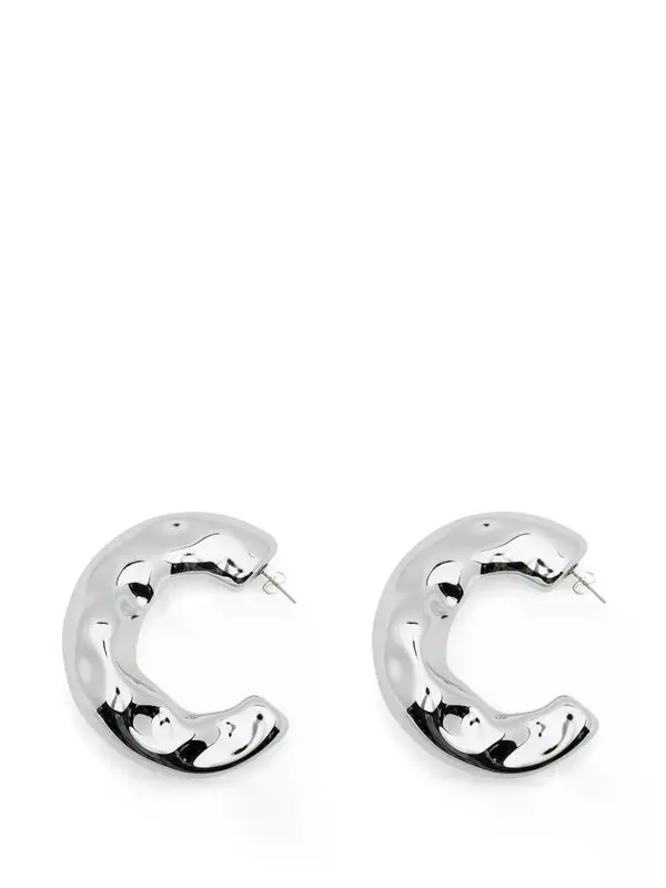 Essentiel Antwerp Sculpted Hoop Earrings - Silver