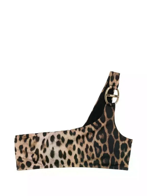 Moschino Leopard-print Bikini Top - Neutrals