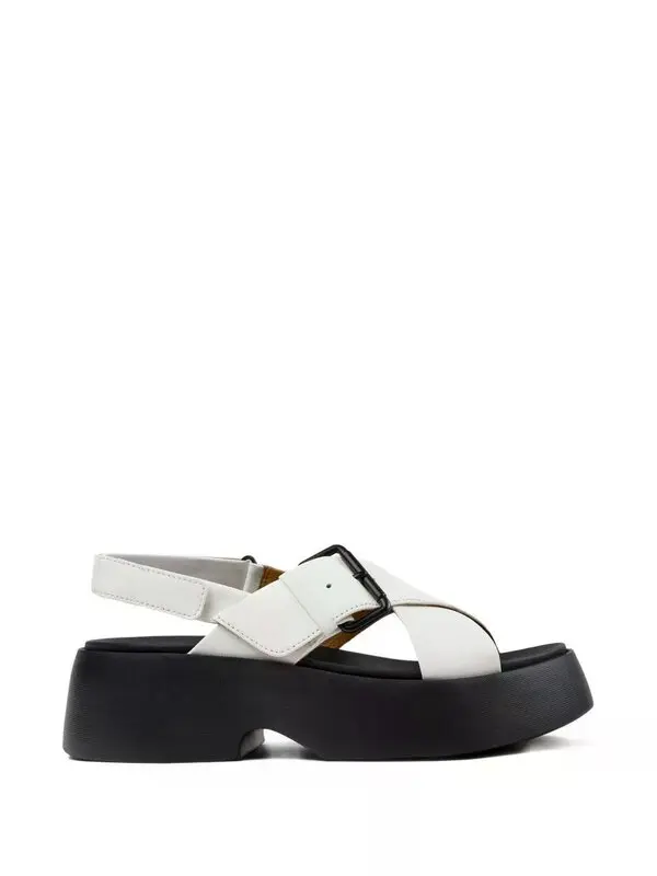 Camper Tasha Leather Sandals - White