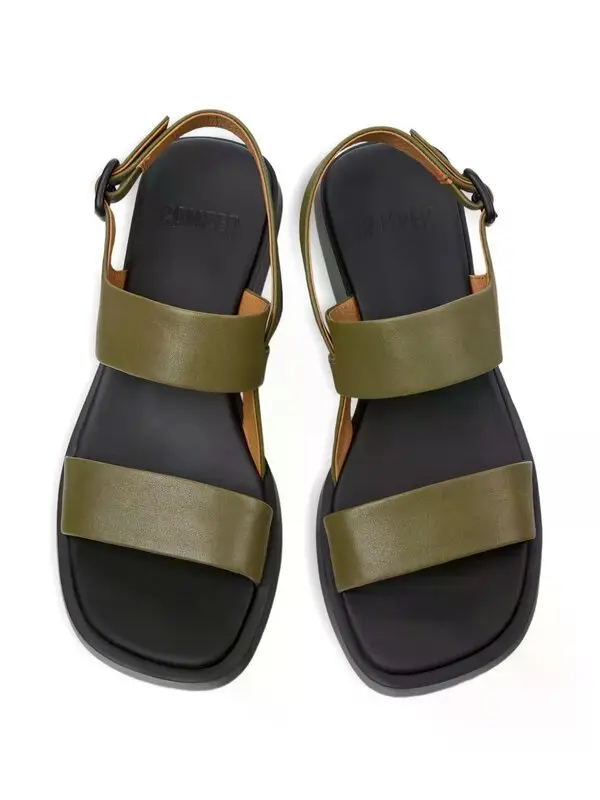 Camper Dana Leather Sandals - Green