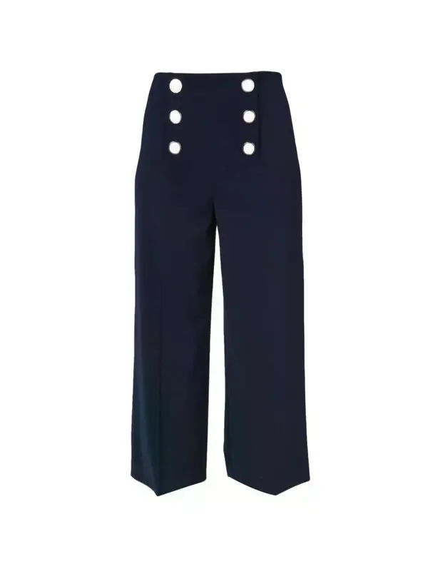 Moschino Button Detailed Wide Leg Trousers
