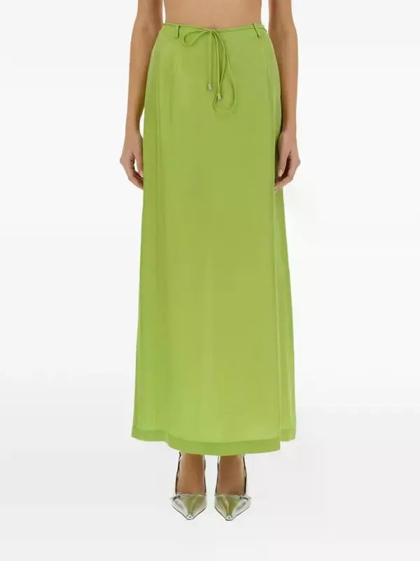 ALYSI Silk Drawstring Skirt