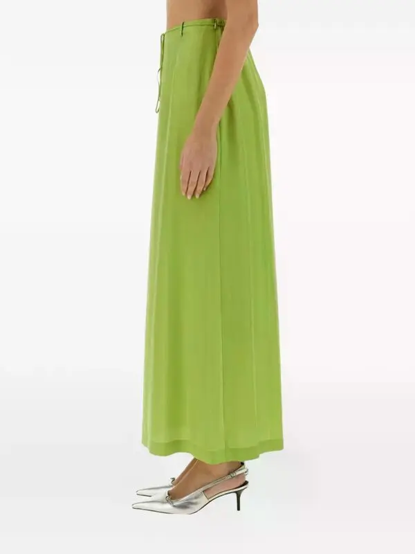 ALYSI Silk Drawstring Skirt