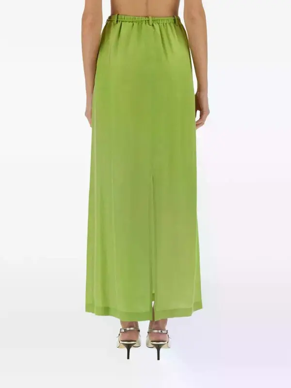 ALYSI Silk Drawstring Skirt