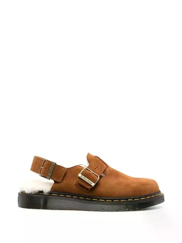 Dr. Martens Shearling Buckle Mules