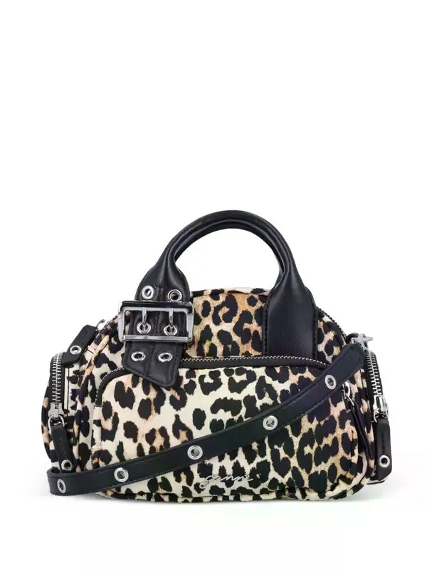 GANNI Leopard-print Mini Bag - Neutrals