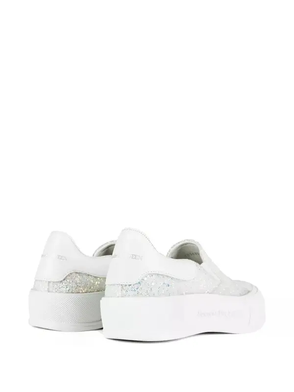 Alexander McQueen Glitter Slip-on Sneakers