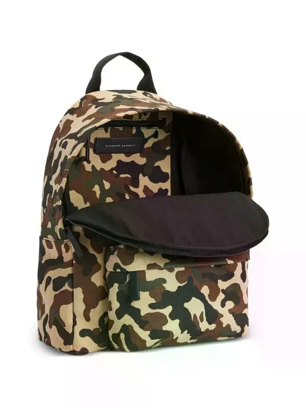 GIUSEPPE ZANOTTI Camouflage Logo Backpack