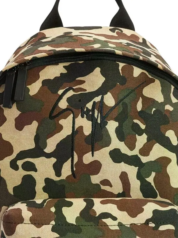 GIUSEPPE ZANOTTI Camouflage Logo Backpack