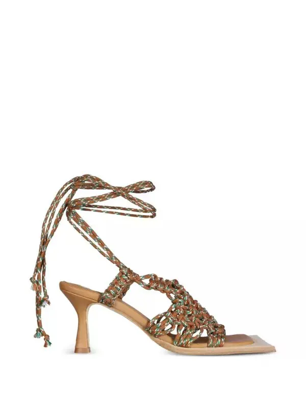 MIISTA Braided Wraparound Sandals
