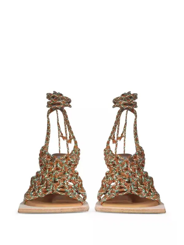 MIISTA Braided Wraparound Sandals