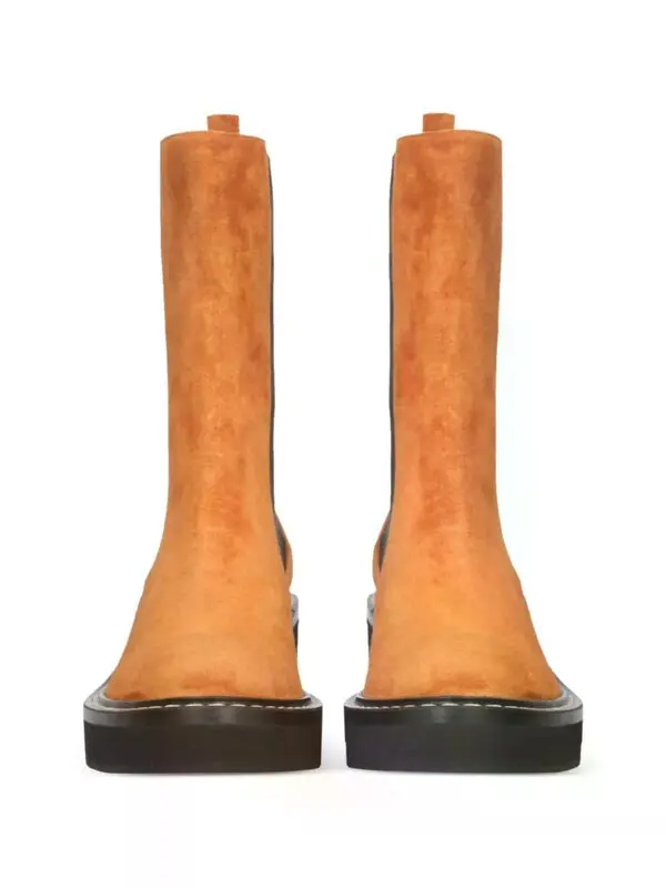 Khaite Suede Chelsea Boots - Brown