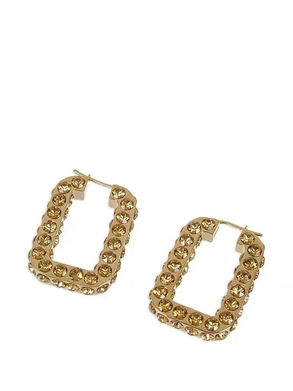 Amina Muaddi Charlotte Crystal-embellished Hoop Earrings