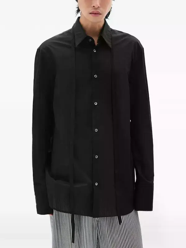 ANN DEMEULEMEESTER Elgar Buttoned Shirt - Black