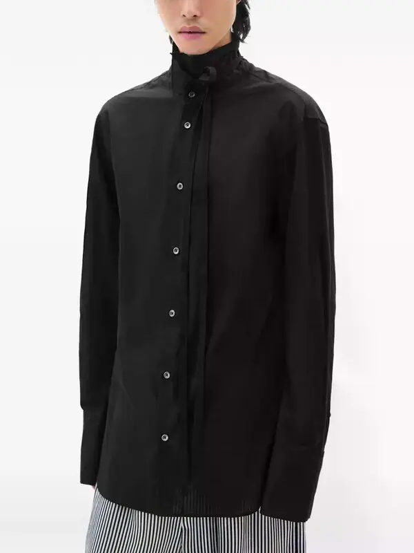 ANN DEMEULEMEESTER Elgar Buttoned Shirt - Black