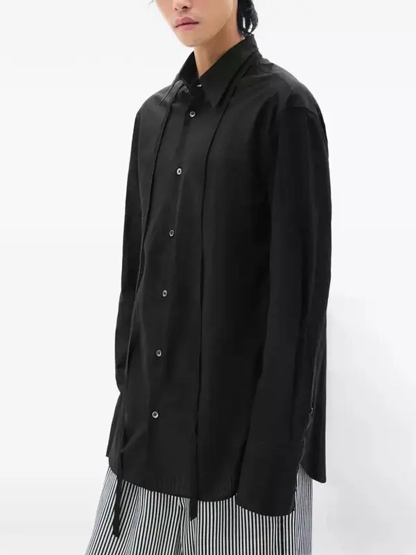 ANN DEMEULEMEESTER Elgar Buttoned Shirt - Black