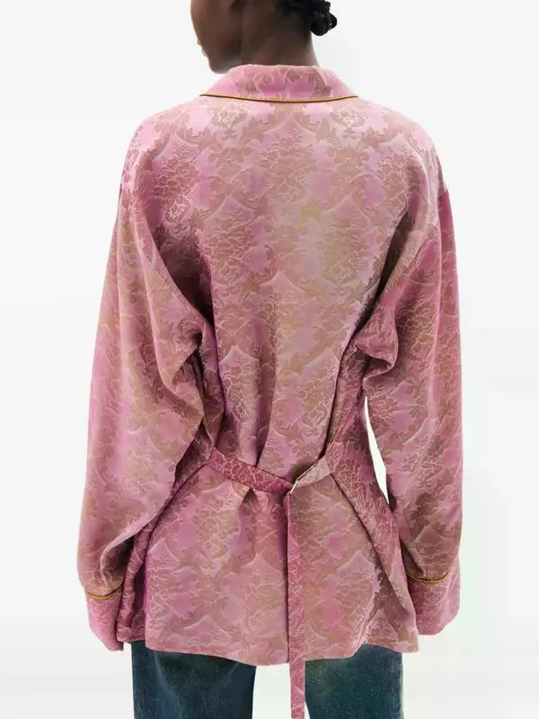 ANN DEMEULEMEESTER Coby Damask Jacquard Shirt