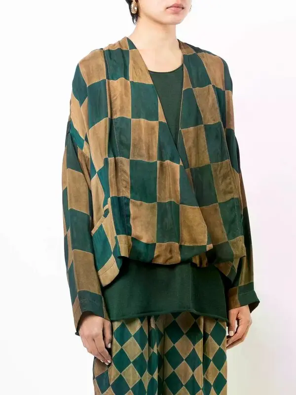 UMA WANG Klarke Cropped Jacket - Brown