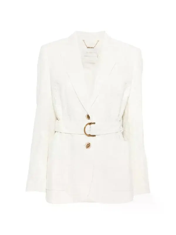 Zimmermann Luna Belted Blazer - Neutrals