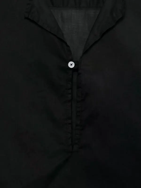 PAURA Euclide Buttoned Long-sleeve Shirt - Black