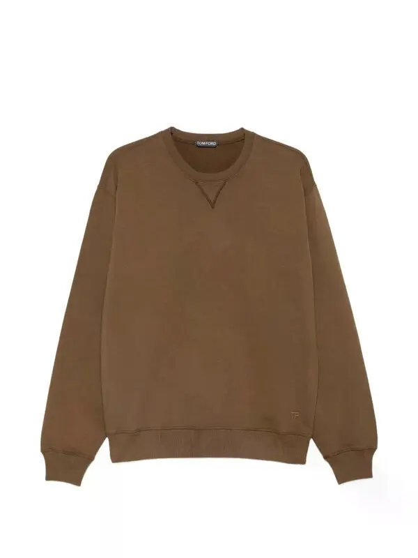 TOM FORD Crew-neck Sweatshirt - Brown