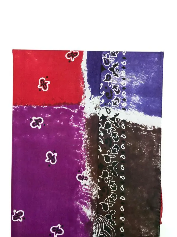 Destin Paisley Scarf - Purple