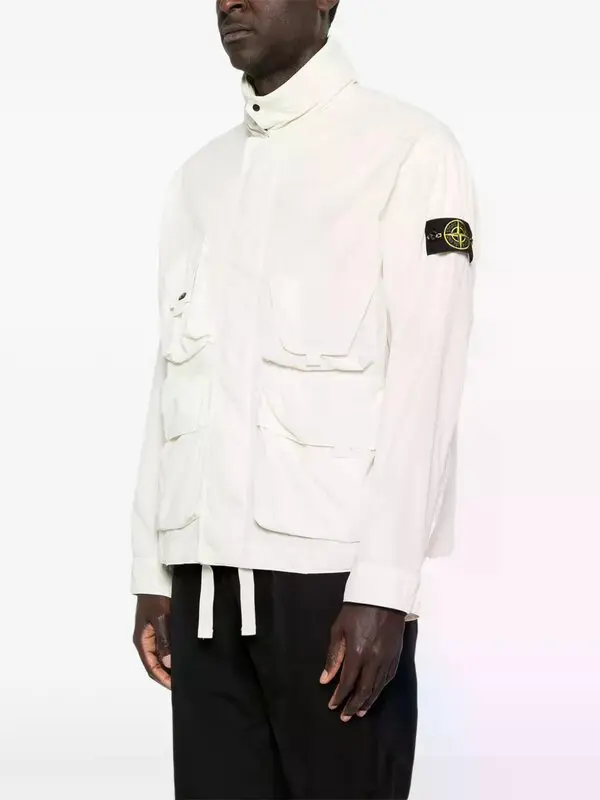 Stone Island Pocket Zip Jacket - White