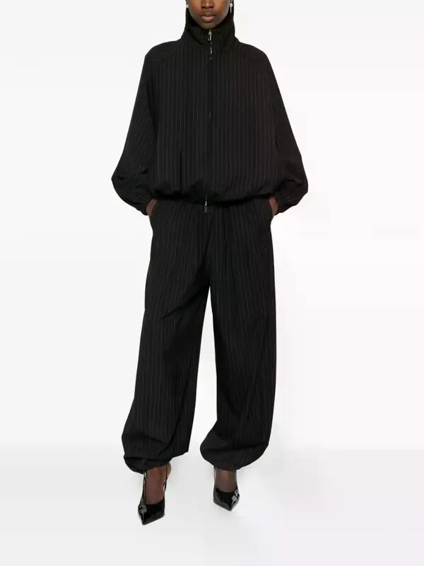 THE FRANKIE SHOP Pinstripe Trousers - Black