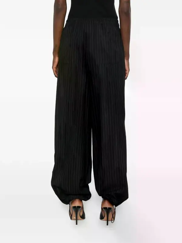 THE FRANKIE SHOP Pinstripe Trousers - Black