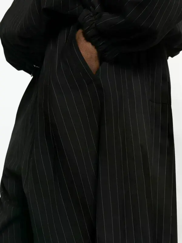 THE FRANKIE SHOP Pinstripe Trousers - Black