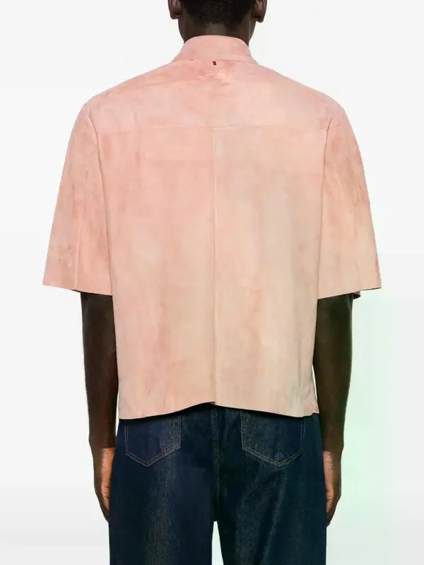 SALVATORE SANTORO Button Suede Shirt