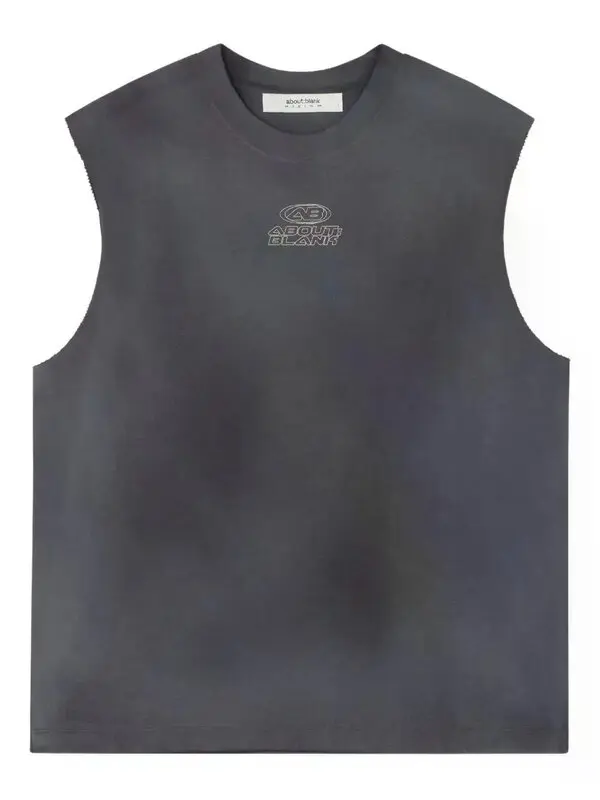 ABOUT:BLANK Logo-detail Sleeveless Tank Top - Grey