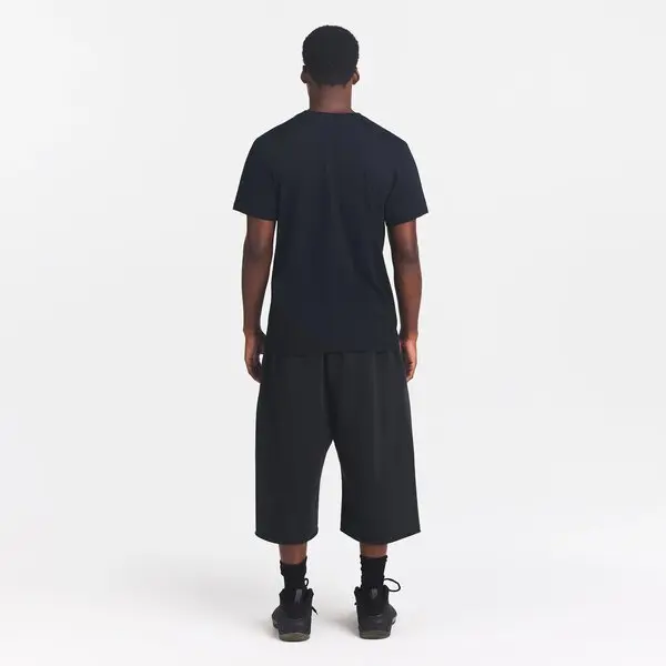 SKIMS Relaxed Cropped Crewneck | Black | | Heavyweight Cotton - Obsidian