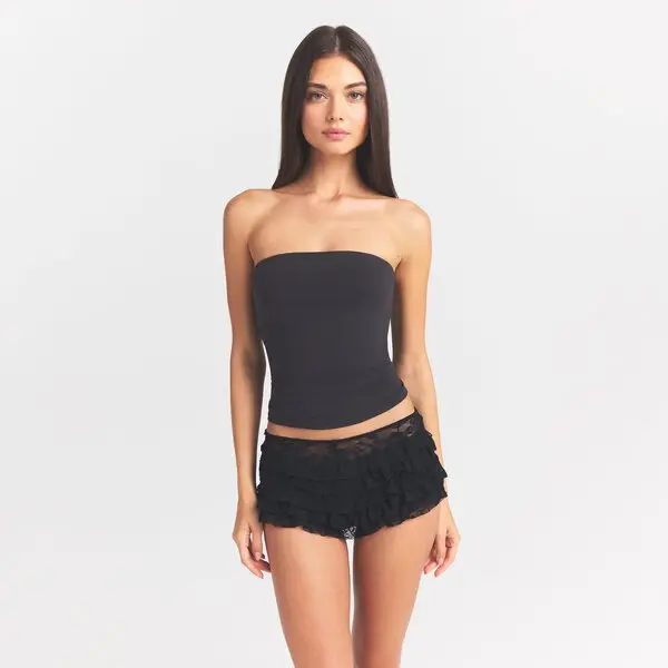 SKIMS Stretch Lace Ruffle Short
