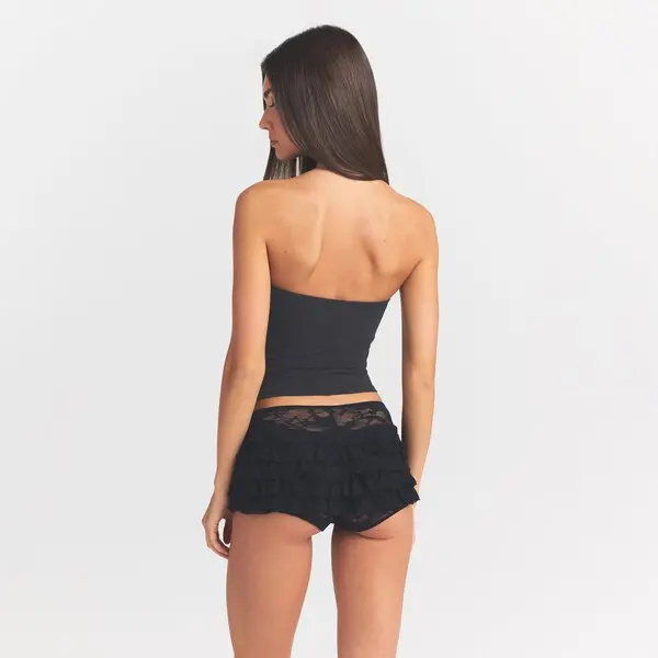SKIMS Stretch Lace Ruffle Short