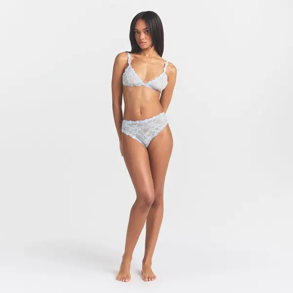 SKIMS Brief | Blue | | Stretch Lace - Powder Blue