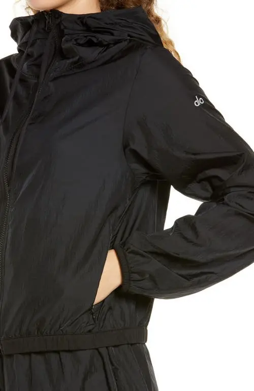Alo Yoga Lightweight Hooded Zip Jacket