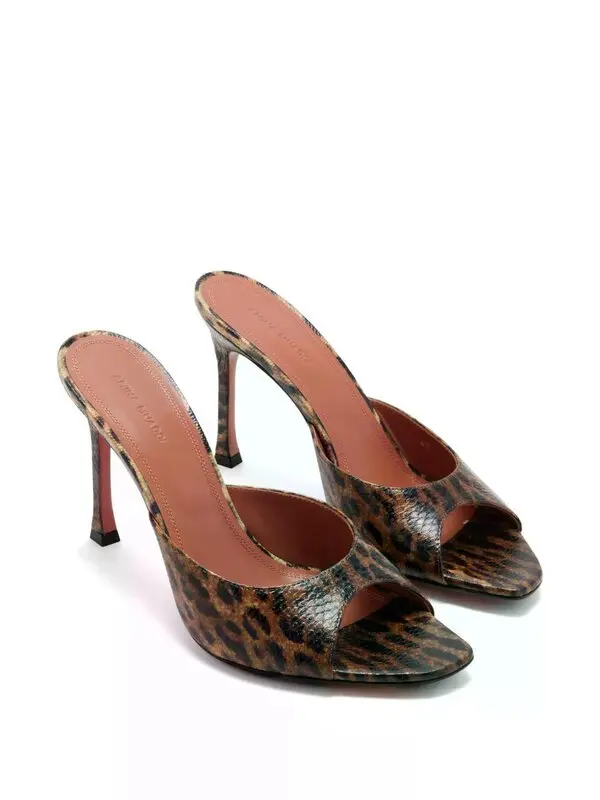 Amina Muaddi 95mm Alexa Mules - Black