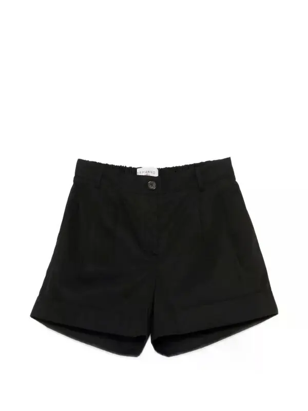 ERMANNO FIRENZE Pleated Tailored Shorts - Black