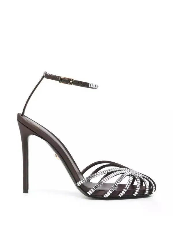 ALEVI MILANO Penelope Embellished-strap Sandals - Brown
