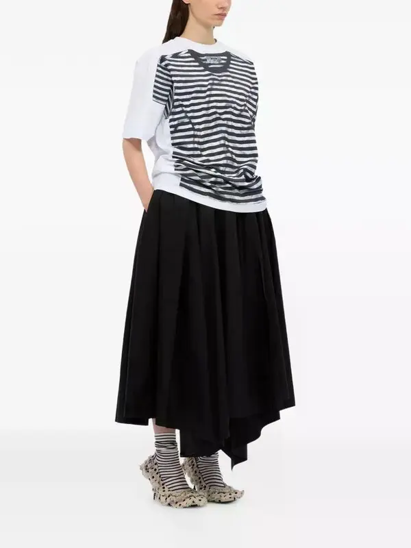 MSGM Gathered-detail Asymmetric Dress