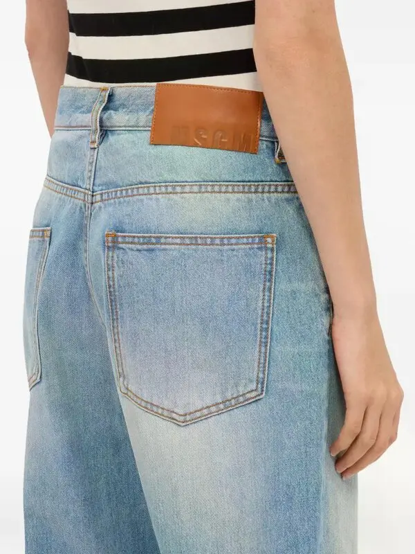 MSGM Five-pocket Low Rise Jeans - Blue