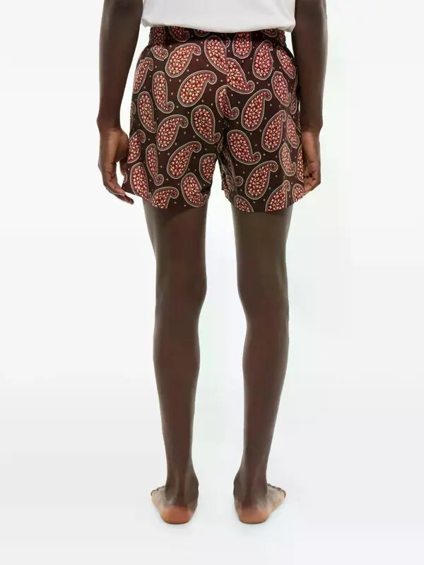 FURSAC Paisley-print Swim Shorts - Brown